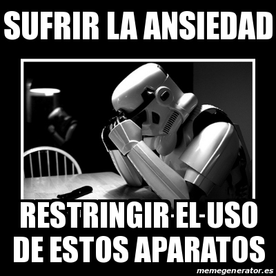 Meme Sad Trooper - sufrir la ansiedad restringir el uso de estos ...