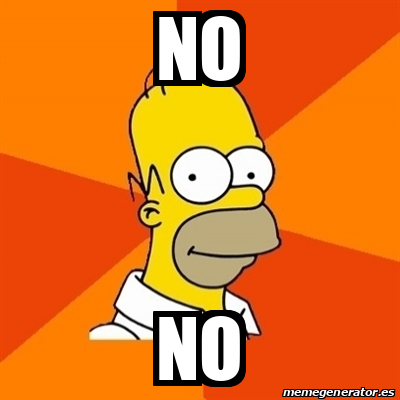 Meme Homer - No No - 31905680