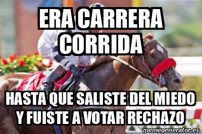 Meme Personalizado - era carrera corrida hasta que saliste del miedo y ...