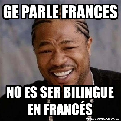 Meme Yo Dawg - ge parle frances no es ser bilingue en francés - 31921696