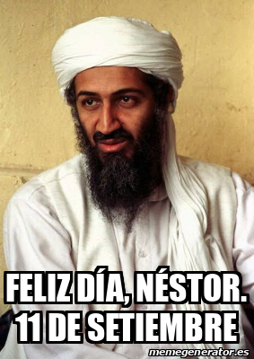 Meme Personalizado - Feliz día, Néstor. 11 de setiembre - 31923074