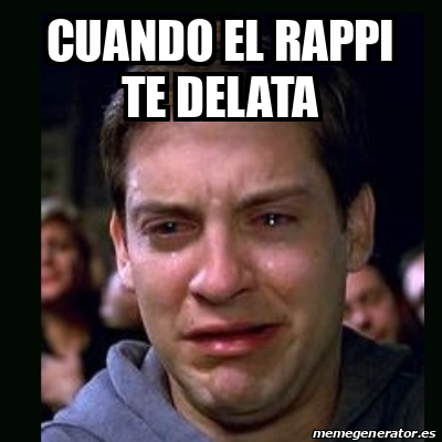 Meme crying peter parker - cuando el rappi te delata - 31946352