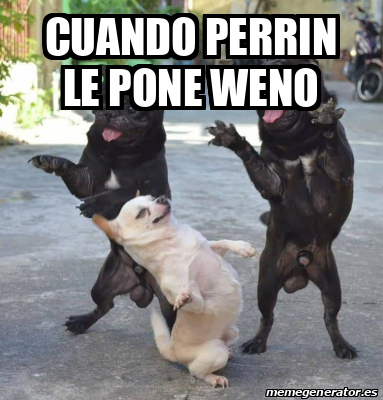 Meme Personalizado - CUANDO PERRIN LE PONE WENO - 31952162