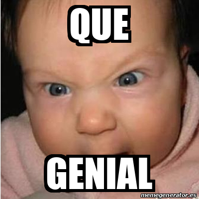Meme Bebe furioso - que genial - 31952262