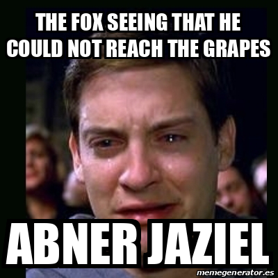 Meme crying peter parker - the fox seeing that he could not reach the ...