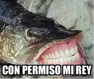 Meme Personalizado - con permiso mi rey - 31953940