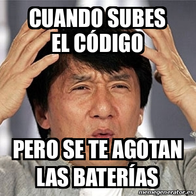 Meme Jackie Chan - CUANDO SUBES EL CÓDIGO PERO SE TE AGOTAN LAS ...