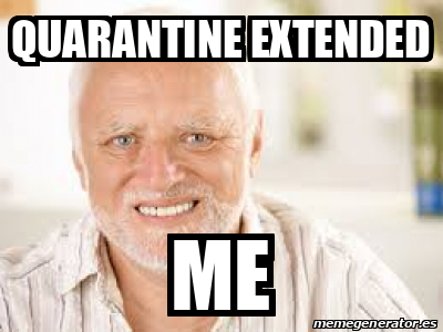 Meme Personalizado - Quarantine extended me - 31955020