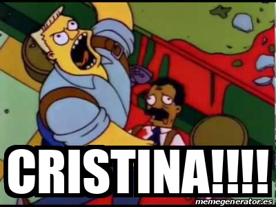 Meme Personalizado - CRISTINA!!!! - 31956719