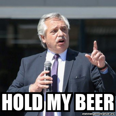 Meme Personalizado - HOLD MY BEER - 31970833