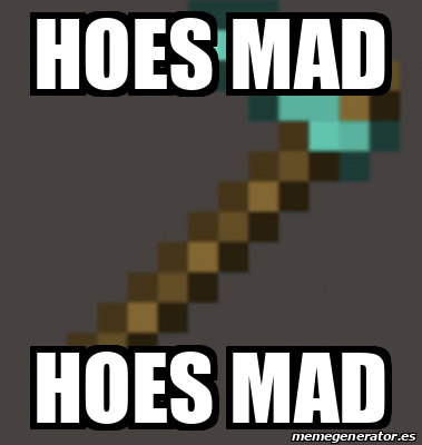 Meme Personalizado - HOES MAD HOES MAD - 31974122