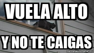 Meme Personalizado - Vuela alto y no te caigas - 31974215