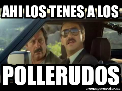 Meme Personalizado - Ahi los tenes a los Pollerudos - 31975164