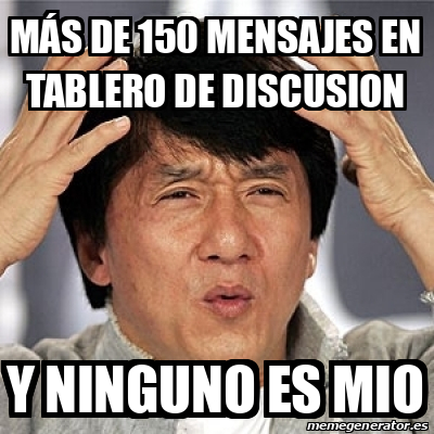 Meme Jackie Chan - MÁS DE 150 MENSAJES EN TABLERO DE DISCUSION Y ...