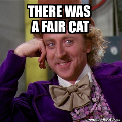Meme Willy Wonka - there was a fair cat - 32006413