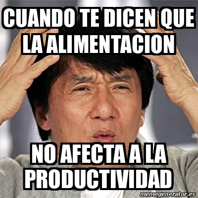 Meme Jackie Chan - Cuando te dicen QUE LA ALIMENTACION no afecta a la ...