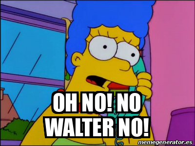 Meme Personalizado - oh no! no walter no! - 32106901