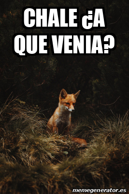 Meme Personalizado - chale ¿a que venia? - 32106960