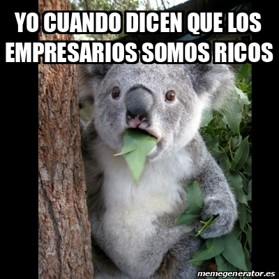 Meme Koala - Yo Cuando dicen que los empresarios somos ricos - 32113752