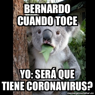 Meme Koala - Bernardo cuando toce Yo: será que tiene coronavirus ...