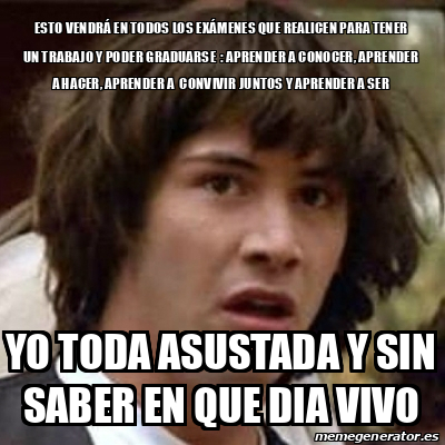 Meme Keanu Reeves - ESTO VENDRÁ EN TODOS LOS EXÁMENES QUE REALICEN PARA ...