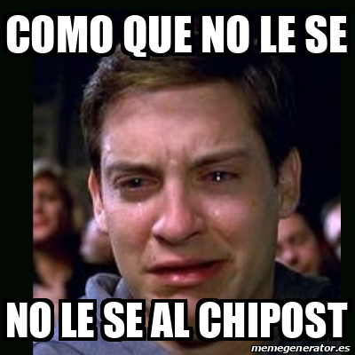 Meme crying peter parker - como que no le se no le se al chipost - 32118313