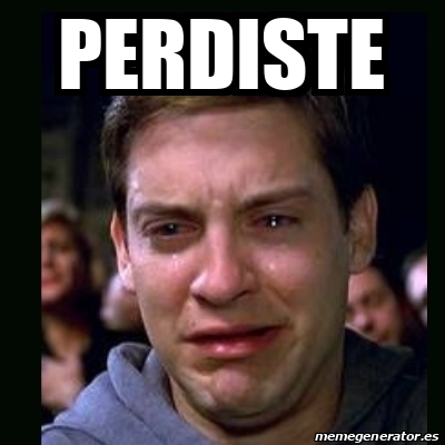Meme crying peter parker - perdiste - 32133574