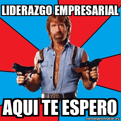 Meme Chuck Norris - liderazgo empresarial aqui te espero - 32133764