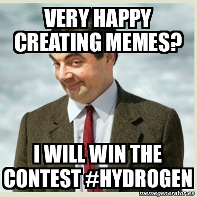 Meme Mr Bean - very happy creating memes? I will win the contest # ...