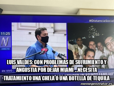 Meme Personalizado - LUIS VALDES: CON PROBLEMAS DE SUFRIMIENTO Y ...
