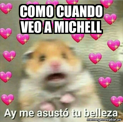 Meme Personalizado - Como Cuando Veo A Michell - 32154870