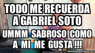 Meme Personalizado - Todo me recuerda a Gabriel Soto - 32155312