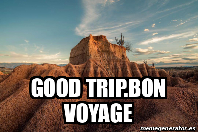 Meme Personalizado - Good trip.bon voyage - 32159454