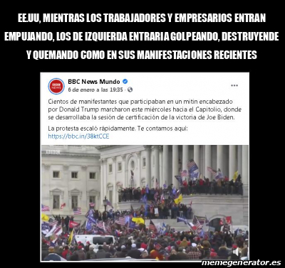 Meme Personalizado - ee.uu, mientras los TRABAJADORES y empresarios ...