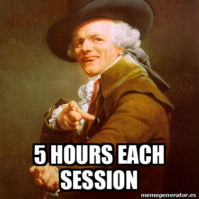Meme Joseph Ducreux - 5 hours each session - 32164988