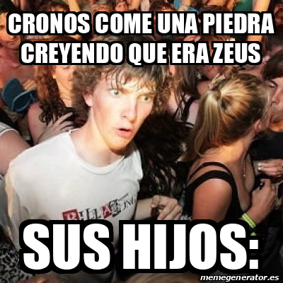 Meme Sudden Realization Ralph - Cronos come una piedra creyendo que era ...