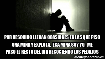 Meme Personalizado - Por descuido llegan ocasiones en las que piso una ...