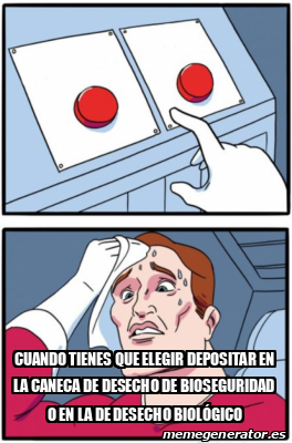Meme Personalizado - Cuando tienes que elegir depositar en la caneca de ...
