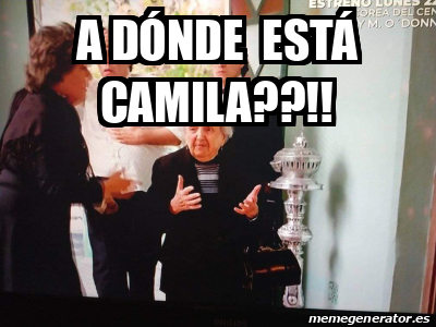 Meme Personalizado - A dónde está Camila??!! - 32178630