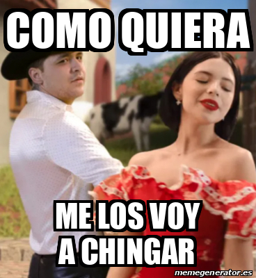 Meme Personalizado - COMO QUIERA ME LOS VOY A CHINGAR - 32179952