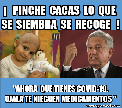 Meme Personalizado - ¡ PINCHE CACAS LO QUE SE SIEMBRA SE RECOGE ...