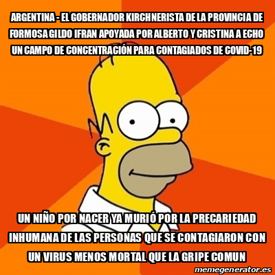 Meme Homer - ARGENTINA - el gobernador kirchnerista de la provincia de ...