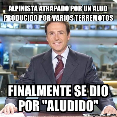 Meme Matias Prats - Alpinista atrapado por un alud producido por varios ...