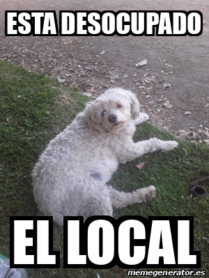 Meme Personalizado - esta desocupado el local - 32189663