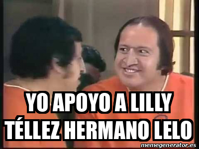 Meme Personalizado - Yo apoyo a Lilly Téllez hermano lelo - 32193428