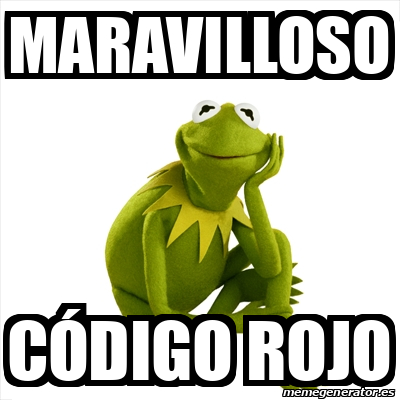 Meme Kermit the frog - maravilloso código rojo - 32197747
