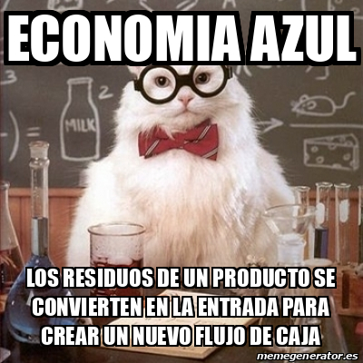 Meme Chemistry Cat - ECONOMIA AZUL LOS RESIDUOS DE UN PRODUCTO SE ...
