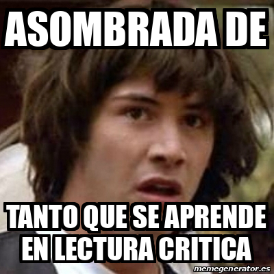 Meme Keanu Reeves - asombrada de tanto que se aprende en lectura ...