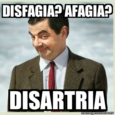 Meme Mr Bean - Disfagia? Afagia? Disartria - 32206036