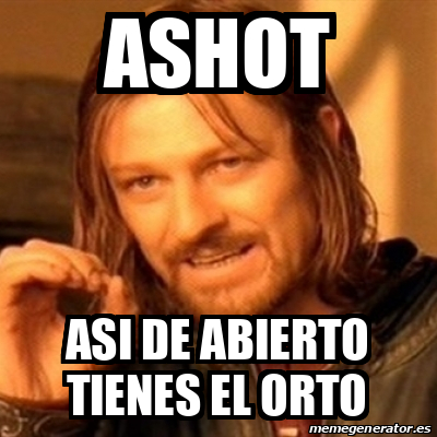 Meme Boromir - ASHOT Asi de abierto tienes el orto - 32211432